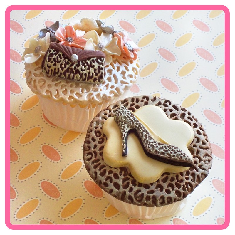 Molde print de leopardo para fondant