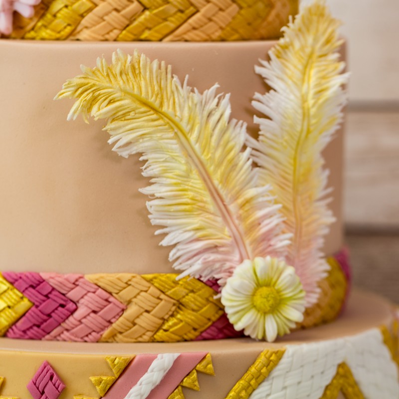 Molde silicona plumas nativas para fondant Karen Davies Native Feather