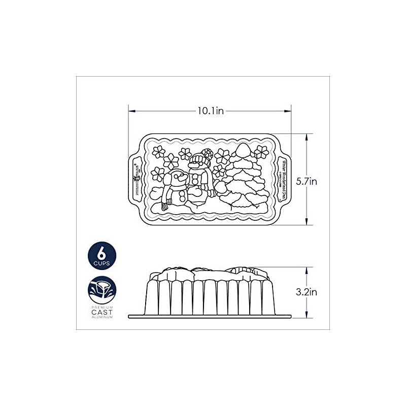 Molde winter wonderland loaf de nordicware